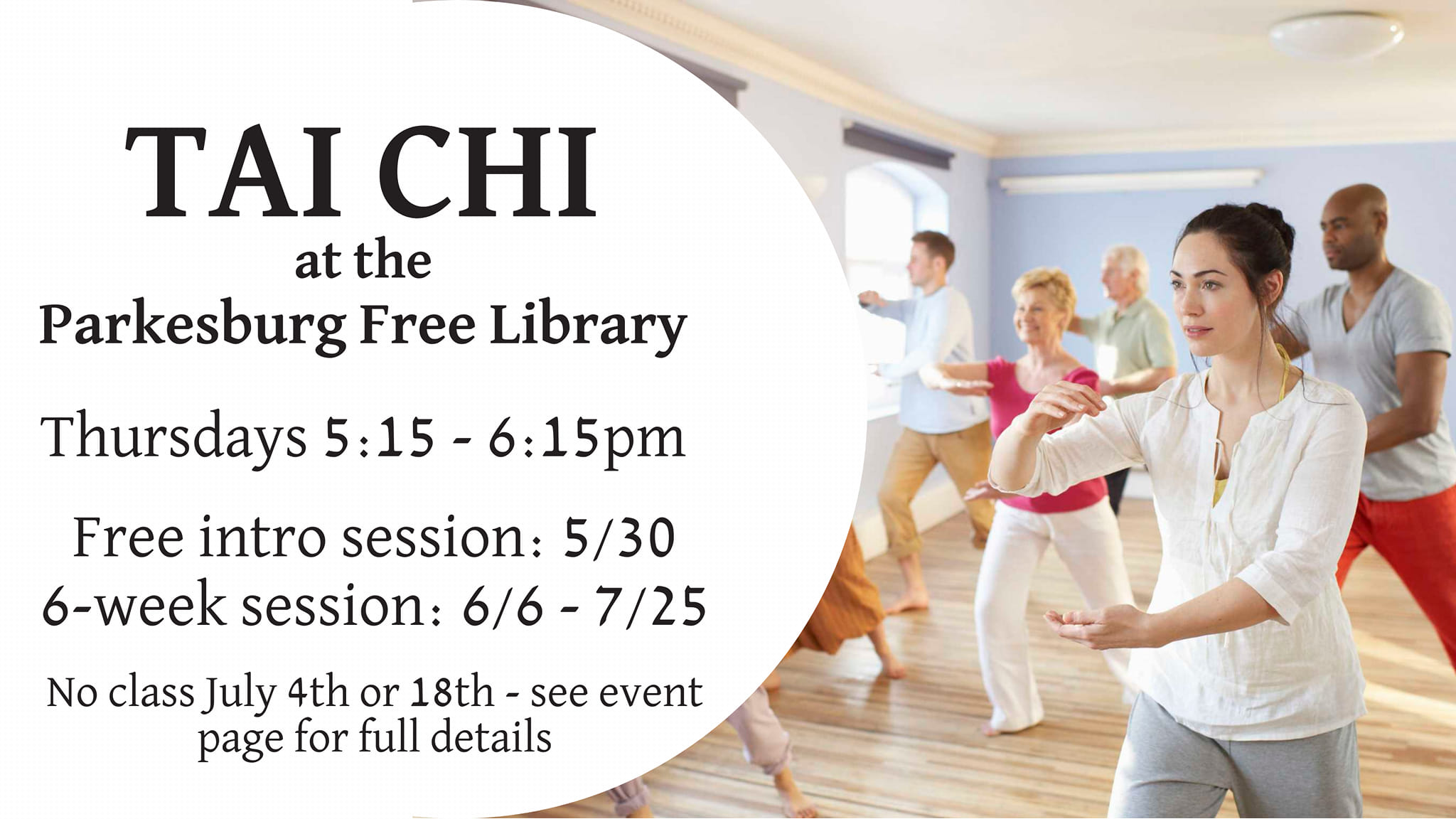 Tai Chi at the Parkesburg Free Library - Free Intro Session ...