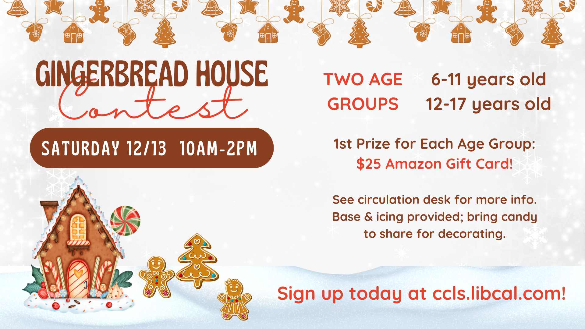 Gingerbread House Contest | Parkesburg Library