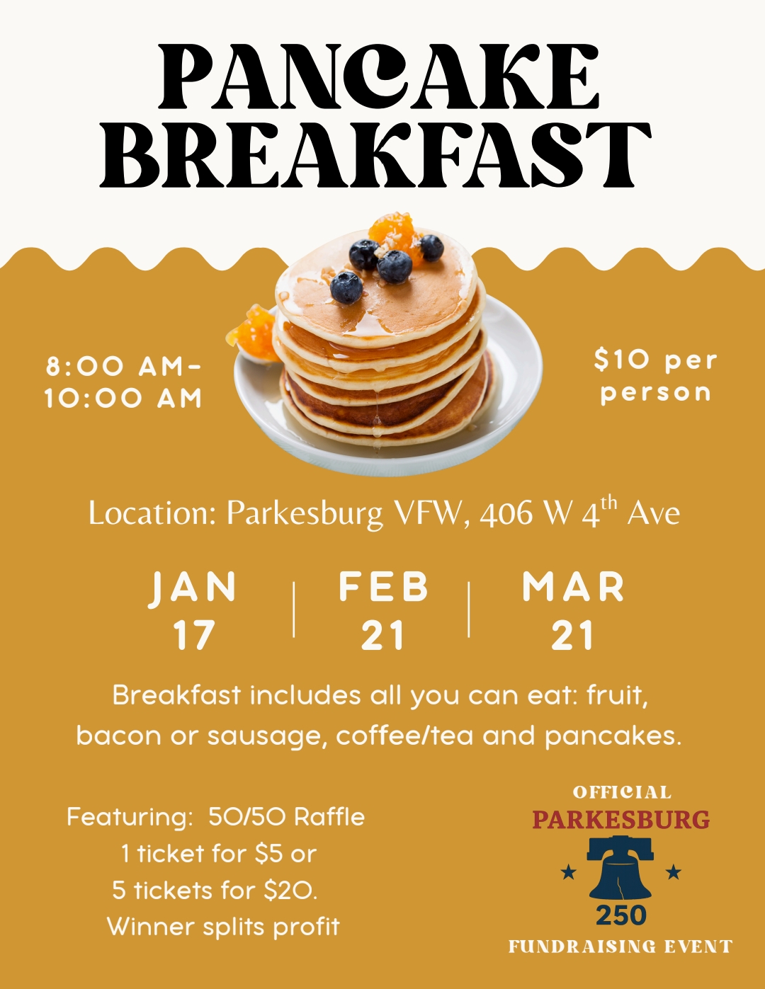 Pancake Breakfast - Parkesburg 250 | Parkesburg Library
