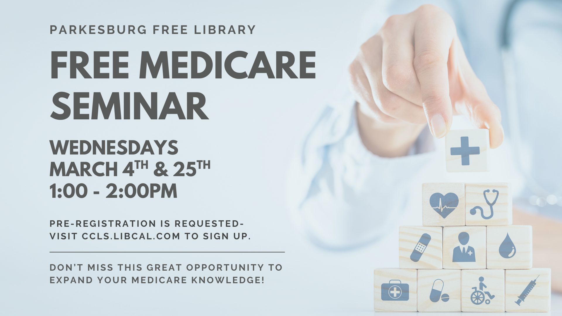 Free Medicare Seminar with Eastern PA Medicare 101 | Parkesburg Library
