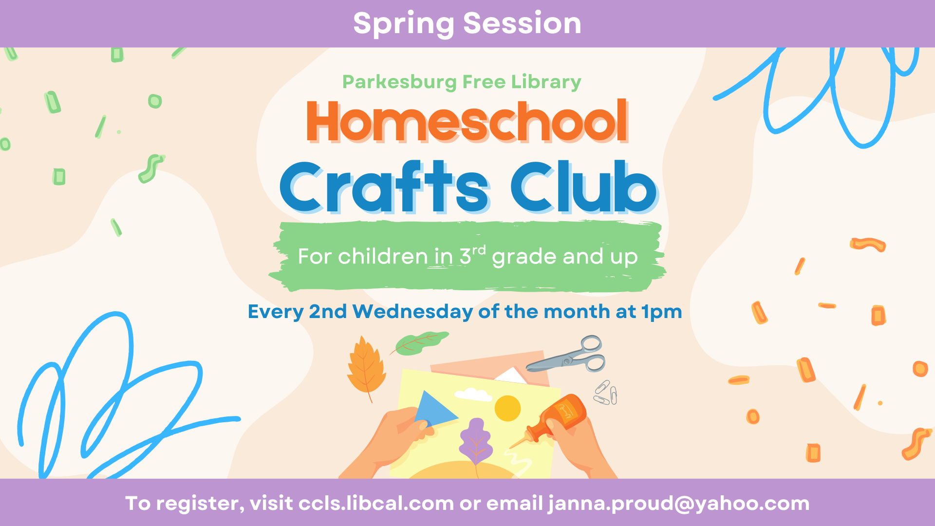 Homeschool Crafts Club - Spring Session | Parkesburg Library