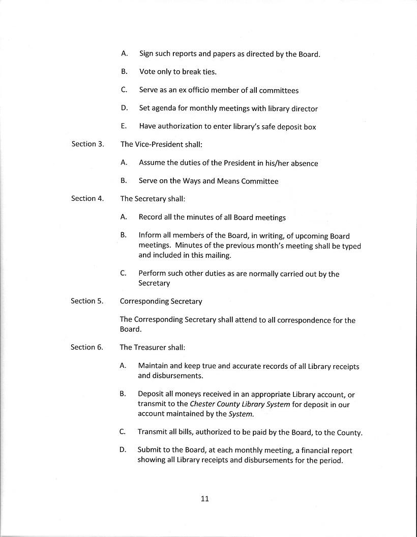 Library Policy Manual | Parkesburg Library