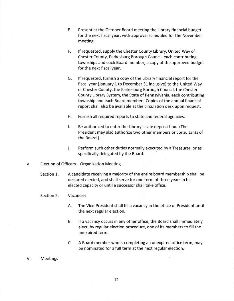 Library Policy Manual | Parkesburg Library