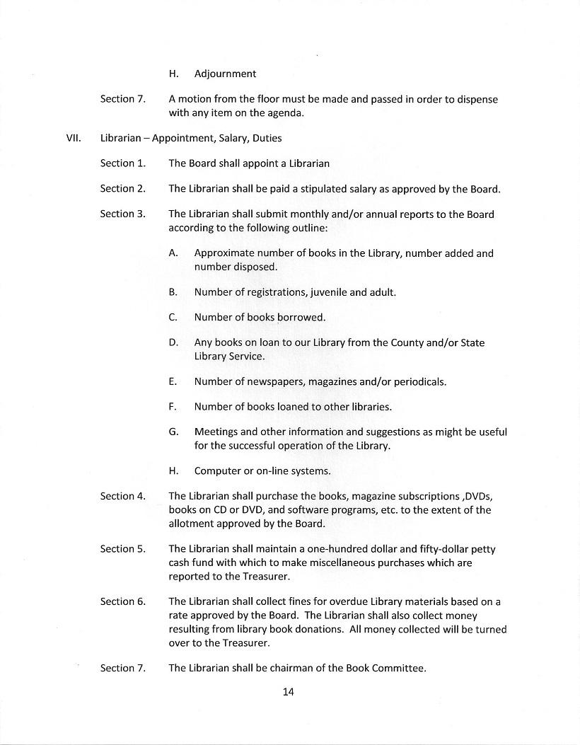 Library Policy Manual | Parkesburg Library