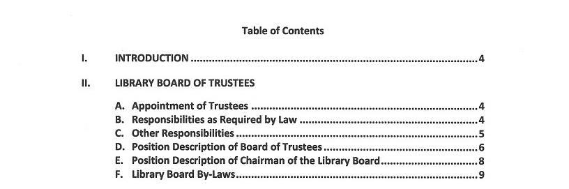 Library Policy Manual | Parkesburg Library