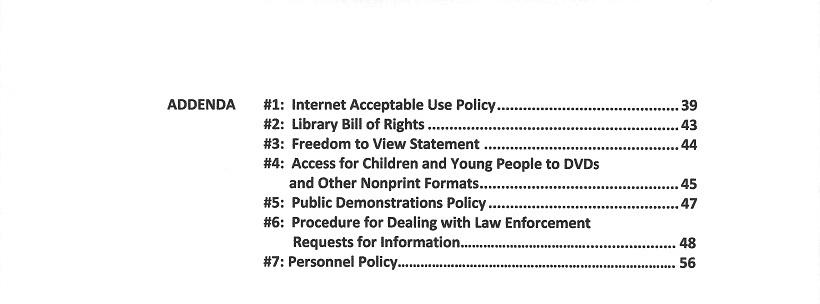 Library Policy Manual | Parkesburg Library